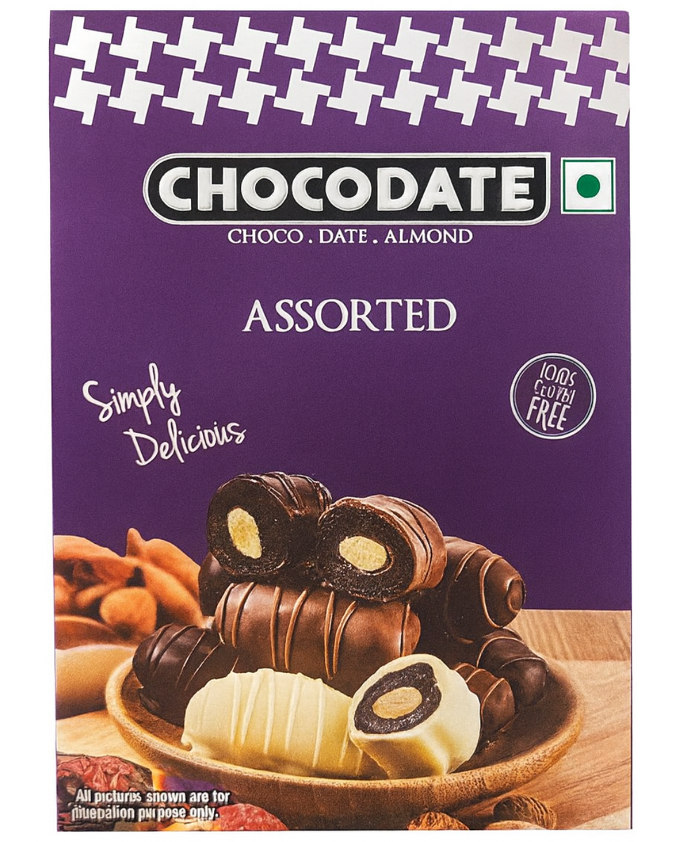 Chocodate Chocolate Date with Almond - Assorted 30g – Wonder Dates